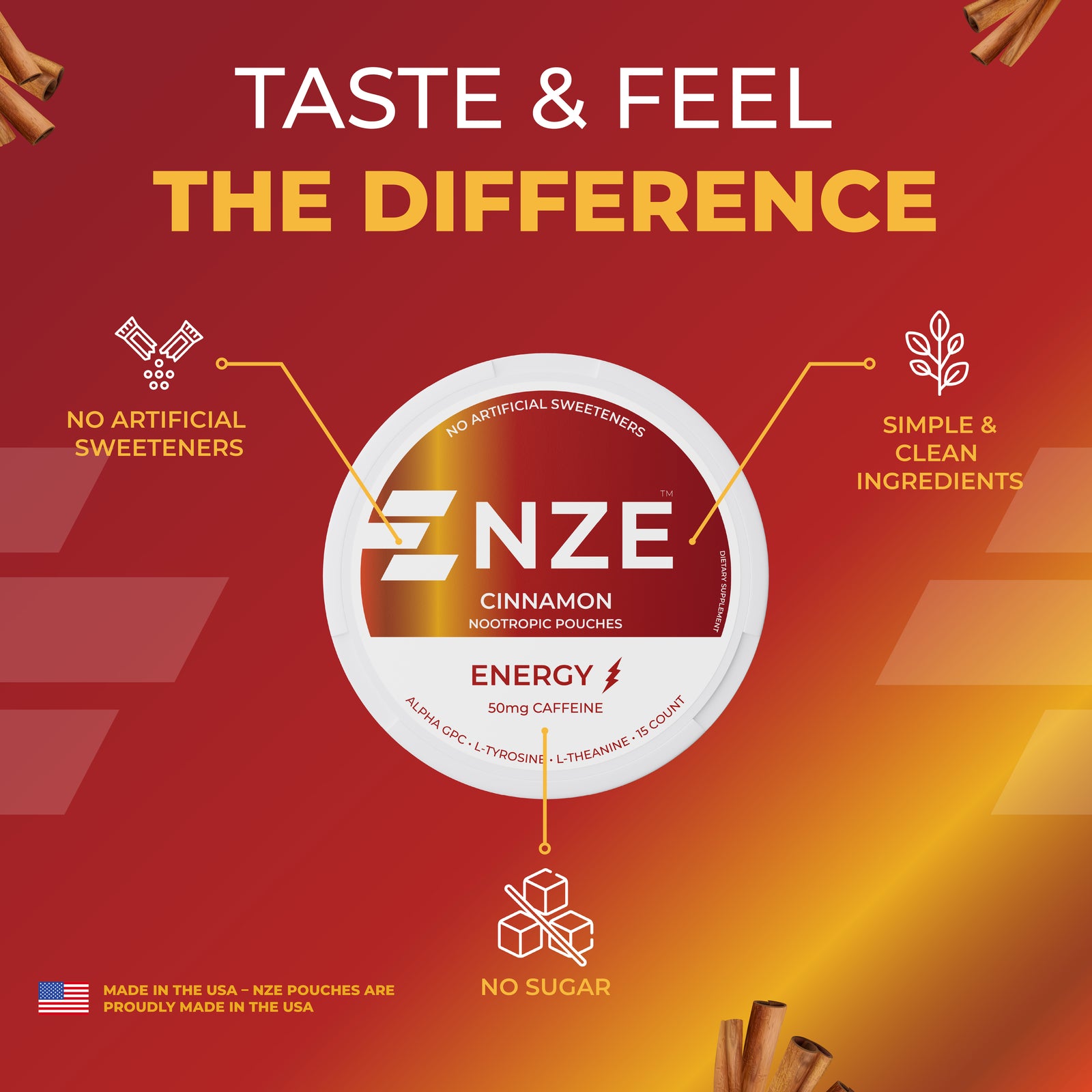 Variety Energy 50mg Caffeine Pouches | 5 Pack | NZE · NZE