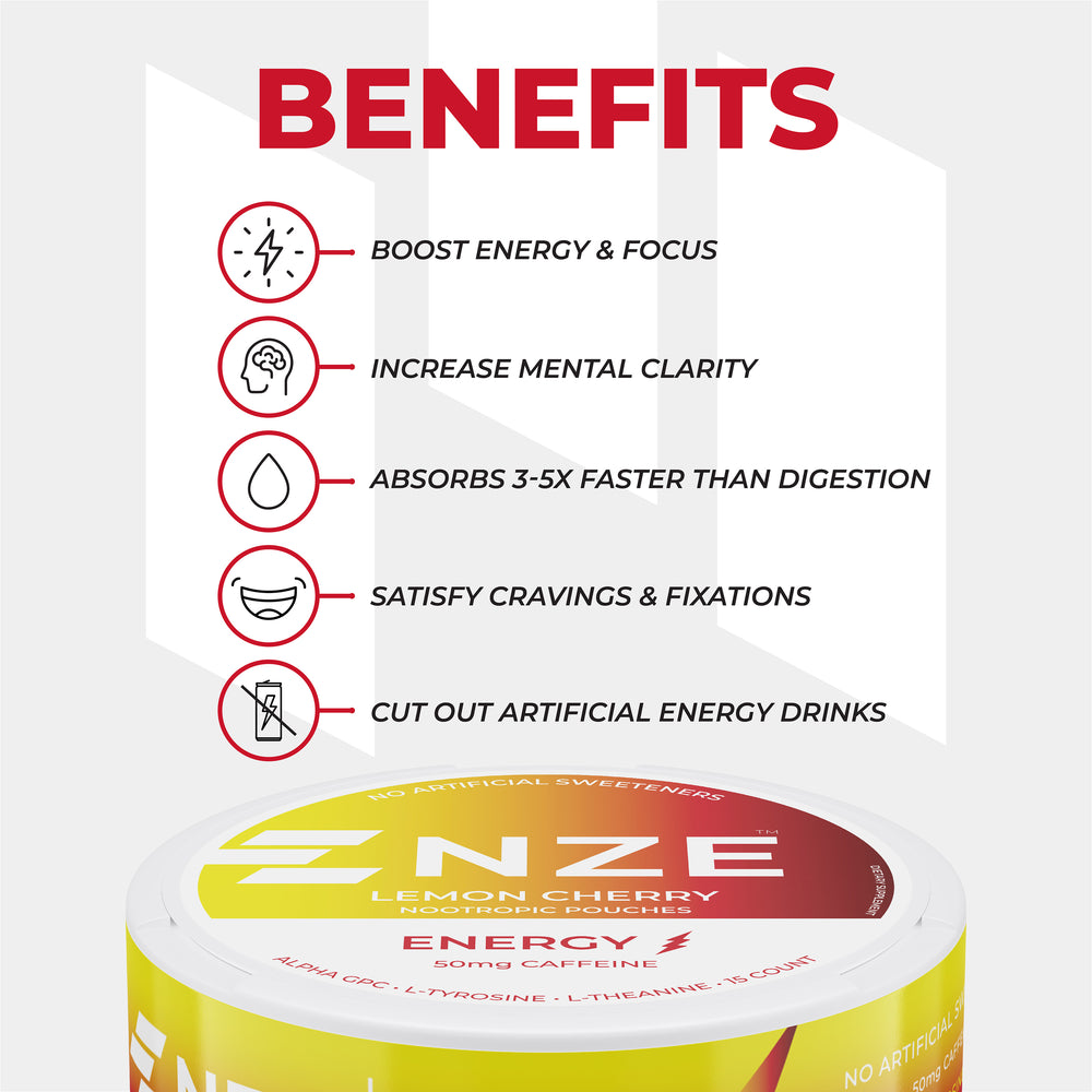 Variety Energy 50mg Caffeine Pouches | 5 Pack | NZE · NZE